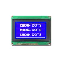 China 12864 COB COG STN Graphic LCD Module 128x64 Green Mono Dot Matrix LCM Display for sale