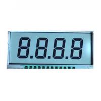 China 4 Digit 7 Segment Segment LCD Display Module With Decimal Points Custom HTN Digital LCD Screen for Instrument Meter for sale