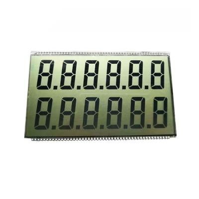China Custom Monochrome 7 Segment 12 Digits TN HTN Positive Type LCD Display with Controller Board for Fuel Dispenser for sale