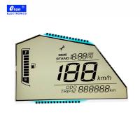 China Irregular Shape Segment LCD Module Motorcycle Speedometer LCD Screen with ODO TRIP Fuel Level Indicator for sale