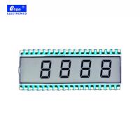 China Custom 4 Digit 7 Segment TN Lcd Display for Fuel Dispenser Positive  with Pin Connector Lcd Display for sale