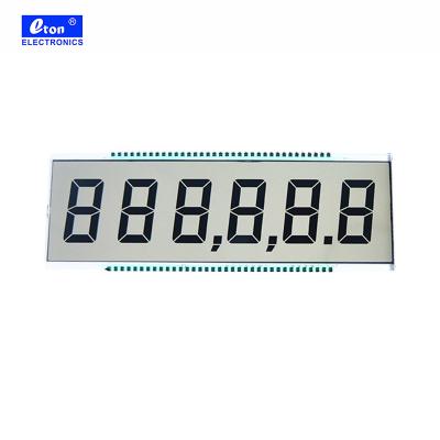 China High Quality 6 Digit 7 Segment TN Type LCD Display Screen Customizable Factory Fuel Dispenser Display for sale