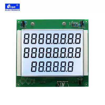 China Factory Customization 886 Fuel Dispenser Module 22 Digit Segment LCD Display for sale