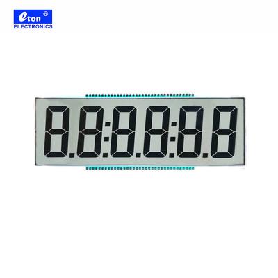 China ET-S4614 6 Digit 7 Segment 70 Pins Tn Lcd Display with Backlight for Oil Gas Fuel Dispenser Lcd Panel for sale