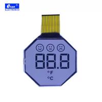 China Factory Price Custom Size Oem Shape TN/TRANSMISSIVE/POSITIVE 7 Segment Mini Lcd Display for Ir Thermometer for sale