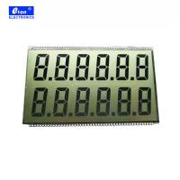China Custom Monochrome 7 Segment 12 Digits TN HTN Positive Type LCD Display with Controller Board for Fuel Dispenser for sale