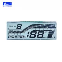 China 6 Digit 7 Segment LCD Display Module 155*50.5mm 6 O'clock Display 70 Pin Fuel Dispenser TN Type for sale