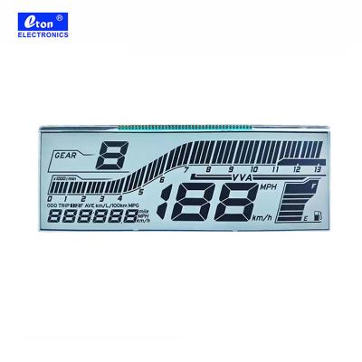 China 6 Digit 7 Segment LCD Display Module 155*50.5mm 6 O'clock Display 70 Pin Fuel Dispenser TN Type for sale