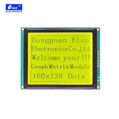 China 5.0V Yellow Green STN Graphic LCD 160x128 Module Five Inch LCD Screen Display Panel with Housing Case Enclouser for sale