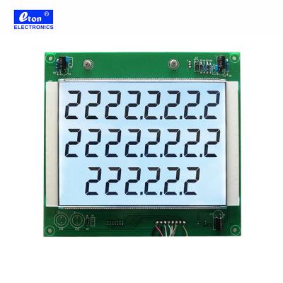 China Custom 7 Segment 22 Digit Big Lcd Screen Display TN Car Lcd Display for Fuel Dispenser for sale