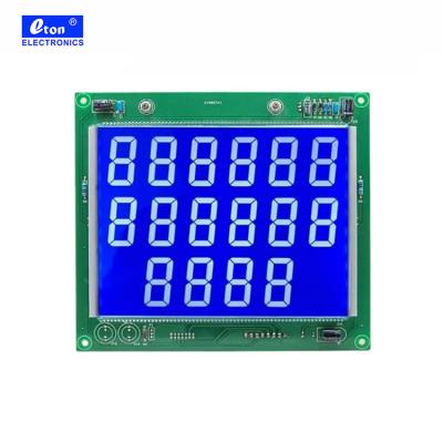 China 16-Digit Blue 7-Segment Fuel Dispenser Display Module TN Type with 128x64 Resolution and ST7789 Driver IC for sale