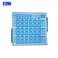China FSTN Type Display Blue LCD Screen Big and Small 8 Segment Displays for sale