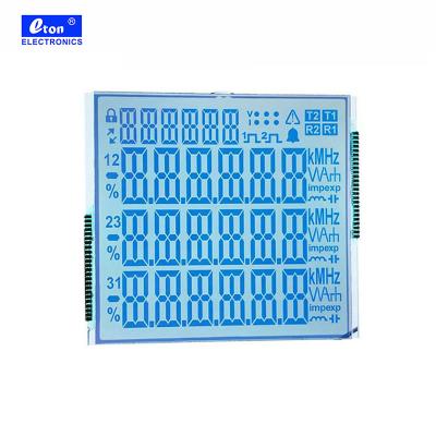 China FSTN Type Display Blue LCD Screen Big and Small 8 Segment Displays for sale