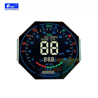China VA Negative LCD Display Black Transmissive Display Speed Octagonal Display Screen for sale