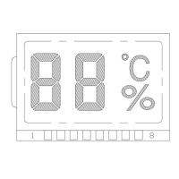 China High Quality Custom Lcd Screen 7 Segment   Thermostat Lcd Display Screen for sale