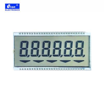 China High Quality 6 Digit 7 Segment TN Type LCD Display Screen Factory Customizable for Fuel Dispensers for sale