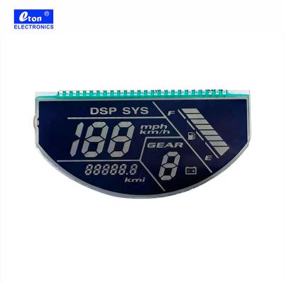 China Customized htn blue film motorcycle lcd screen 5V lcd  display segment lcd display for sale