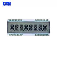 China Custom Lcd 14 Segment 8 Digits Lcd Screen TN Lcd Display for Fuel Dispenser for sale