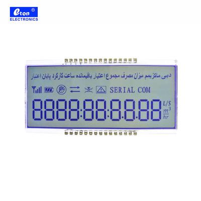China Custom Size 2.7V Low Voltage FSTN Positive Digital Energy Meter LCD Display for Segment Displays for sale