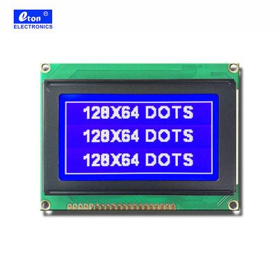China 12864 COB COG STN Graphic LCD Module 128x64 Green Mono Dot Matrix LCM Display for sale