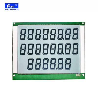 China Custom 22 Digit 7 Segment TN LCD Display Board For Fuel Dispenser 886/776/664 Transmissive Screen for sale