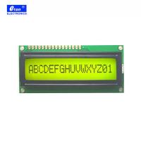 China Factory Price 1601 LCD Display Yellow-green and Blue 16x1 Lcd Display Module for sale