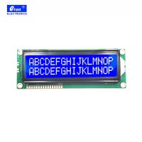China Custom Lcd Display Big Size 16x2 Character Blue Lcd Display 1602 LCD Module for sale