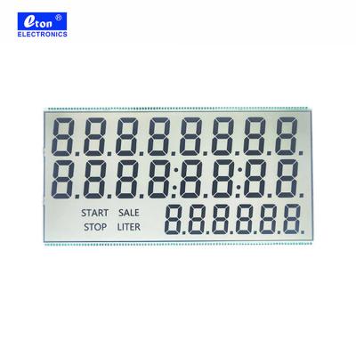 China ET-S5131 Fuel Dispenser LCD Display 886 Type TN Segment 22 Digits LCD Module With White LED Backlight for Fuel Dispenser for sale