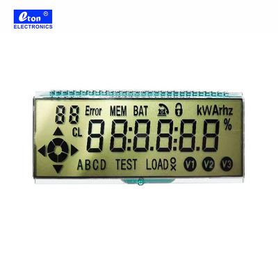 China Custom Lcd Display Green 7 Segment 6 Digits Meter Lcd Display Screen for sale