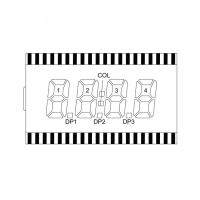 China factory price 40 10 pin lcd connector display 7segemnt 4 digit lcd display for sale