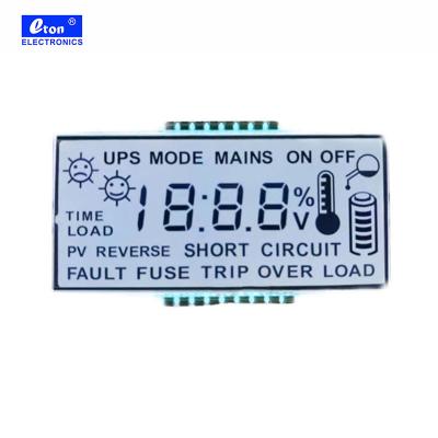 China HTN Electric Meter LCD Display High Visibility 55x25mm Segment Display with for sale