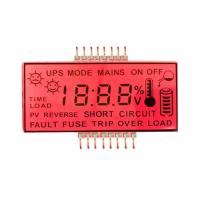 China HTN Electric Meter LCD Display High Visibility 55x25mm Segment Display with for sale