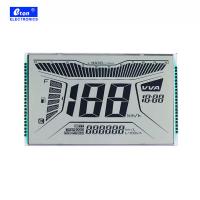 China High Contrast Ratio HTN Negative 4.5V Monochrome Custom Speedometer Segment LCD Display 122x69mm for Motorcycles for sale