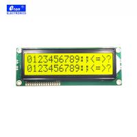 China Factory Price Lcd 1602 Blue Yellow 16x2 Big Size Character Lcm Lcd Display Module for sale