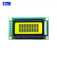 China High Contrast 8x2 Character TN Type LCD Display Module with Blue or Yellow Green Screen for sale