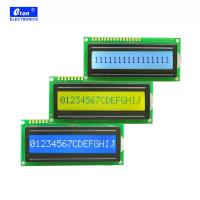 China 16x1 1601 TFT LCD Display Module with 128x64 Resolution Yellow Green Character LED Backlight for sale