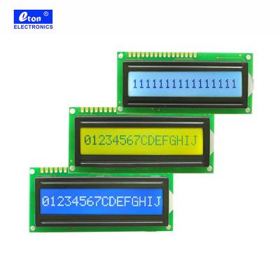 China 16x1 1601 TFT LCD Display Module with 128x64 Resolution Yellow Green Character LED Backlight for sale