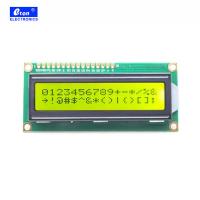 China ETON Direct Sale Manufacturer Custom 16x2 STN TFT LCD Display Module Yellow Green 5V 1602 Character 1366x768 Resolution LCD for sale