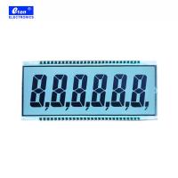 China 6digit 56 Pin Transparent Panel HTN Mono Seven Segment Lcd Panel Fuel Dispenser LCD Display for sale