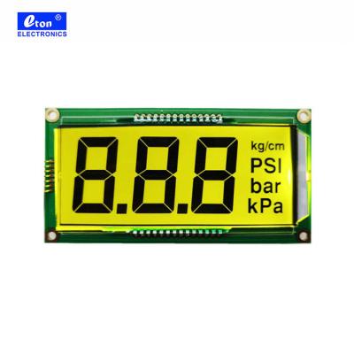 China Custom Display Module 3 Digit Yellow Backlight Black Words with PCB for sale