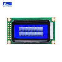 China Custom 0802 Lcd 16 Pin Display 8x2 Character Blue LCD Module for sale