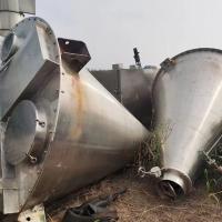 China V Type Forced Used Stainless Steel Mixing Tank Two Dimensional Conical Groove for sale