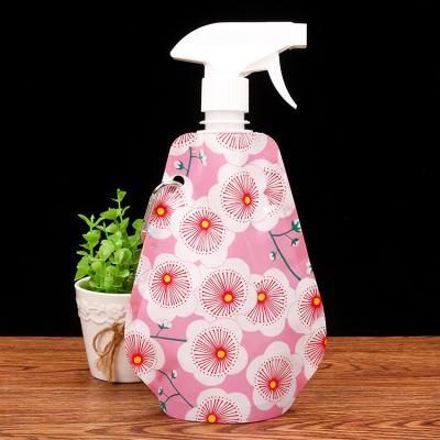 China High quality custom Packaging bag trigger doypack Liquid plastic standup spout pouch spray bottle pouch for sale