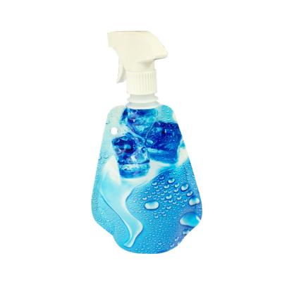 China Plant nutrient solution bag liquid detergent bags with spout washing powder bag stand up pouch with spray trigger for sale