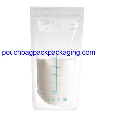 China Pre-sterilized Breast Milk Storage Bags 180ml, BPA and BPS free for sale