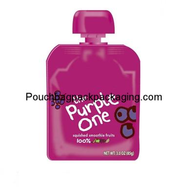 China Plastic stand up spout pouch for juice, water and other liquid for sale