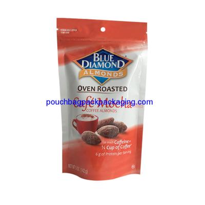 China Aluminum foil stand up pouch bag with zipper for food packaging for sale