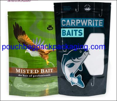 China Stand up pouch, doypack with zip lock and tear notch for bird bait for sale