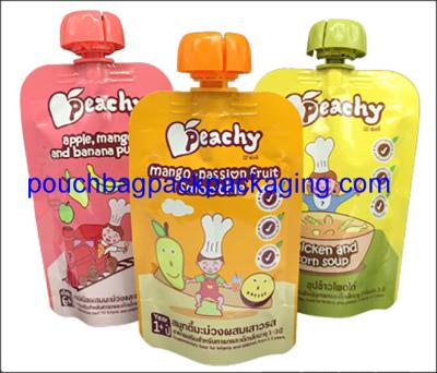 China Fruit juice spout pouch, stand up pouch with spout for juice packaging 150 ml for sale