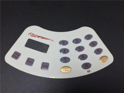 China Custom 3M Adhesive Tactile Membrane Keypad PET Silk Printing for sale
